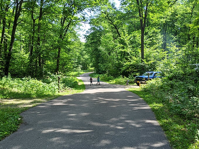 Governor Thompson State Park's peaceful waters mirror the sky like Wisconsin's answer to infinity pools.