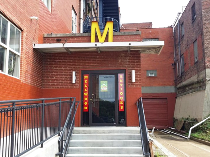 That big yellow "M" isn't for McDonald's &ndash; unless Ronald started collecting mid-century furniture and vintage oddities on the side.