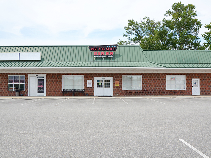 Rise and Shine: The simple brick exterior and no-nonsense sign tell you exactly what to expect: breakfast that makes mornings worth facing.