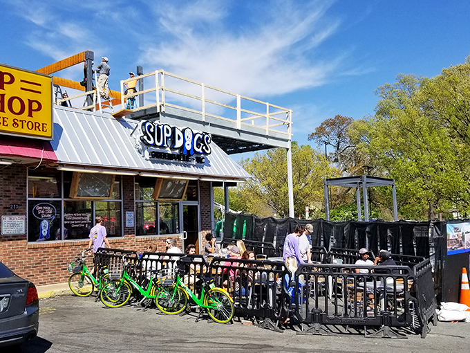 Sup Dogs' modern vibe and rooftop seating bring hot dog culture to a new generation without sacrificing quality.