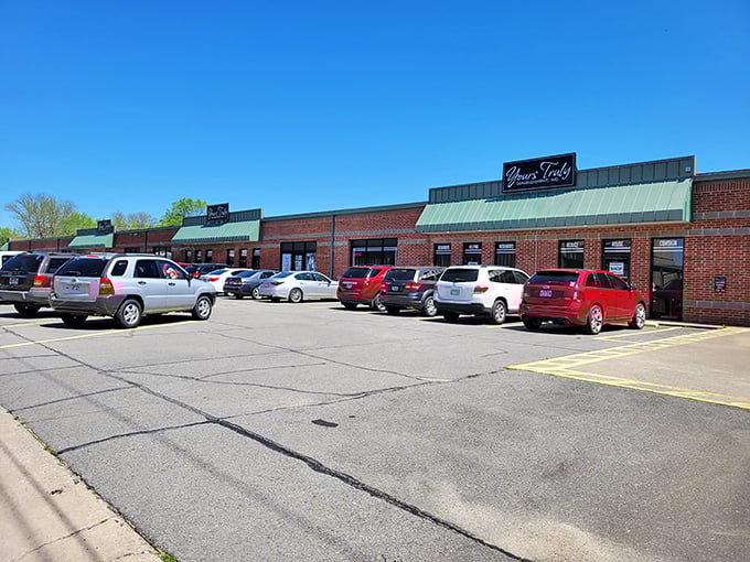 Yours Truly's upscale exterior hints at the curated treasures within. Where "second-hand" feels like "second chance at fabulous"!