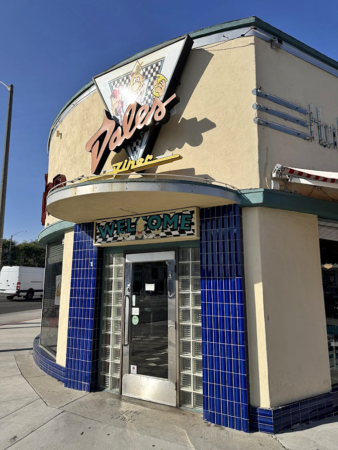 That blue-tiled entrance welcomes you to a world where calories don't count and breakfast is served with a side of "remember when."