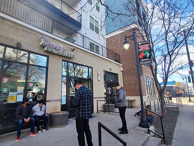 Those Doug's Day Diner windows let in sunshine nearly as warm as the welcome waiting inside.