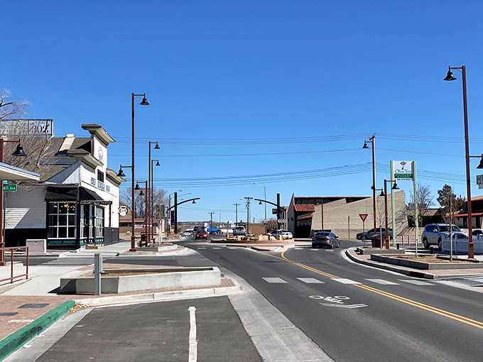 Wide streets and clear skies define Farmington, where your Social Security check stretches further beneath New Mexico's brilliant blue canopy.