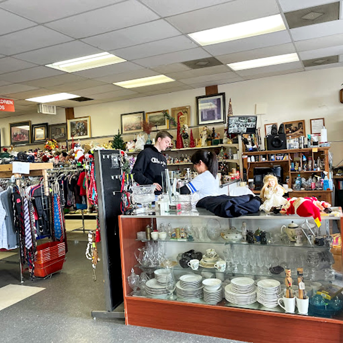 Counter culture! Friendly faces and carefully displayed treasures make checking out as enjoyable as the thrill of the hunt.