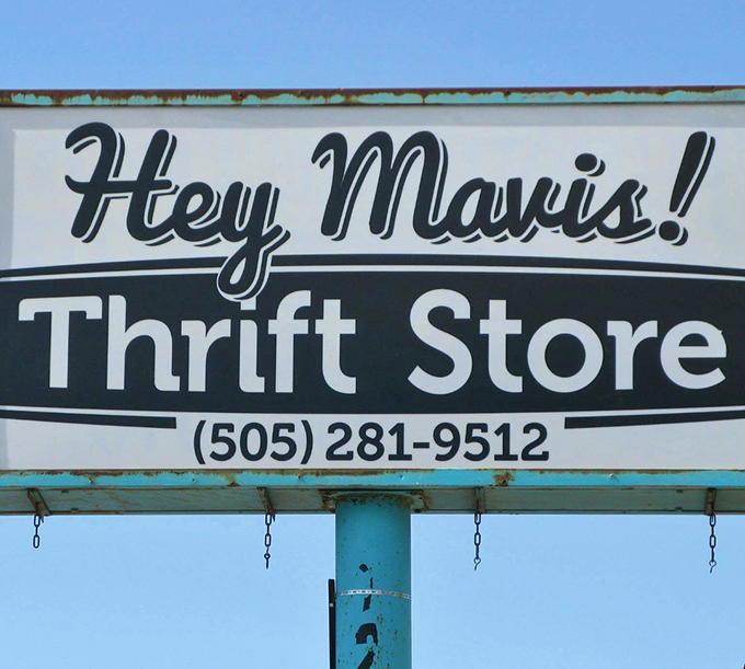 The sign says it all &ndash; "Hey Mavis!" feels less like a store name and more like a friendly greeting from a quirky neighbor.