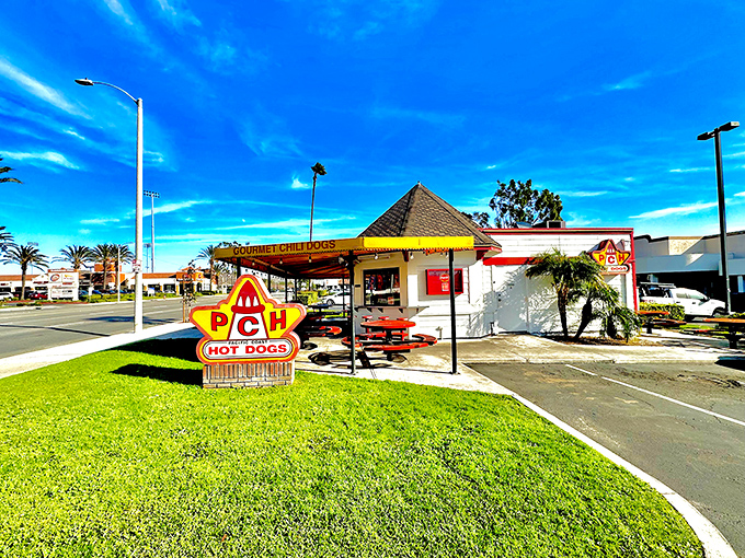 The cheerful yellow awning isn't just decoration &ndash; it's nature's way of signaling that something truly special awaits inside.