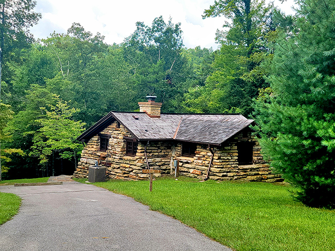 Pickett's rustic stone cabin stands as a monument to the days when "built to last" wasn't just marketing speak.