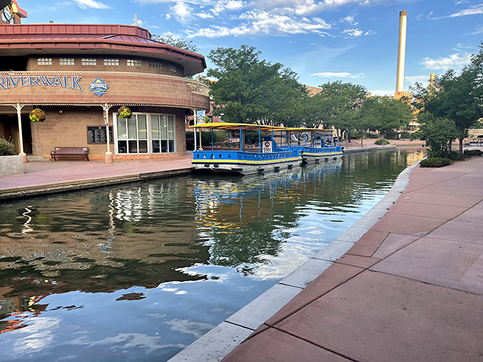 The Pueblo Riverwalk transforms a once-industrial area into a charming gathering place where retirees can enjoy dinner without checking their account balance first.
