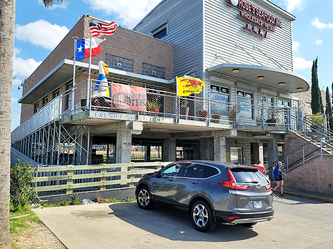 Flags flying proudly above Rose's announce what locals already know: this is seafood headquarters for Houston's most discerning palates.