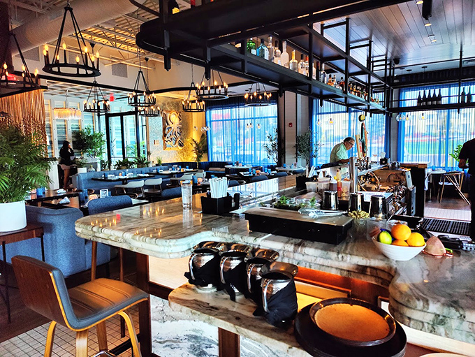 Behind these windows, seafood gets the respect it deserves &ndash; elevated but never pretentious, just like the perfect dinner date.