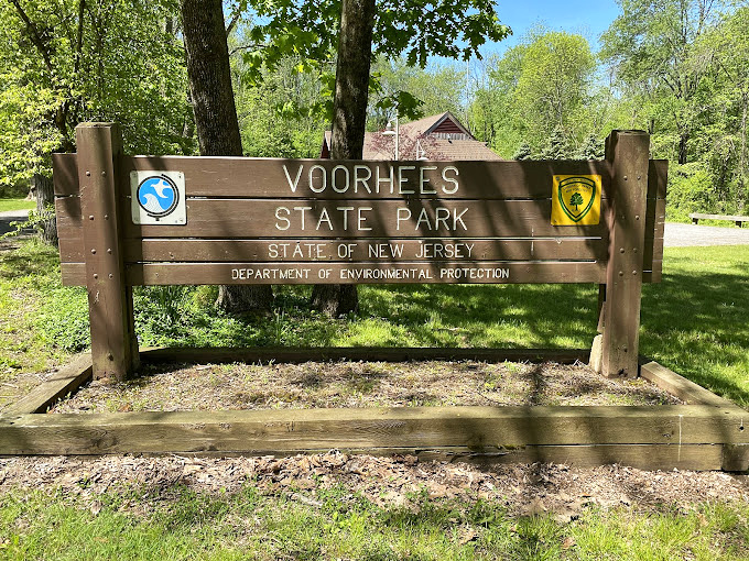 Voorhees State Park's wooden sign might not look fancy, but it's the doorway to adventures that don't require Wi-Fi to download.