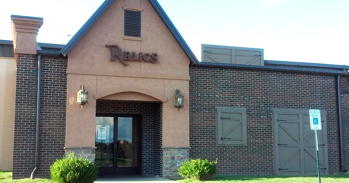 The humble brick entrance to Relics belies the time-traveling adventure waiting inside &ndash; Missouri's own TARDIS of treasures and trinkets. 