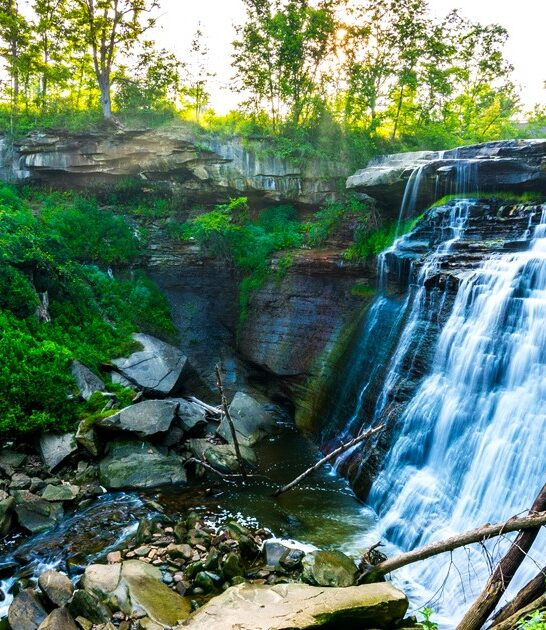 breathtaking view waterfall ohio ftr
