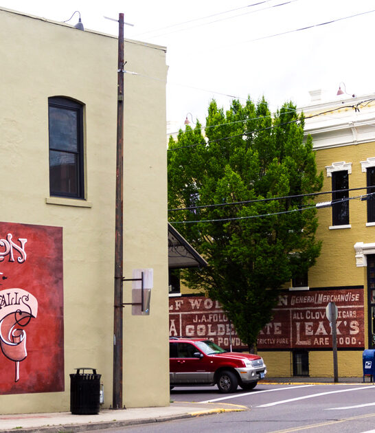 downtown scene, silverton, oregon