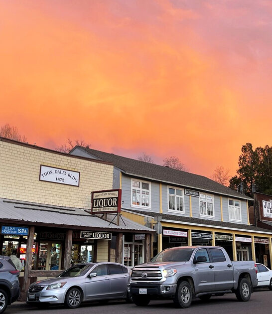 dreamy town california postcard ftr