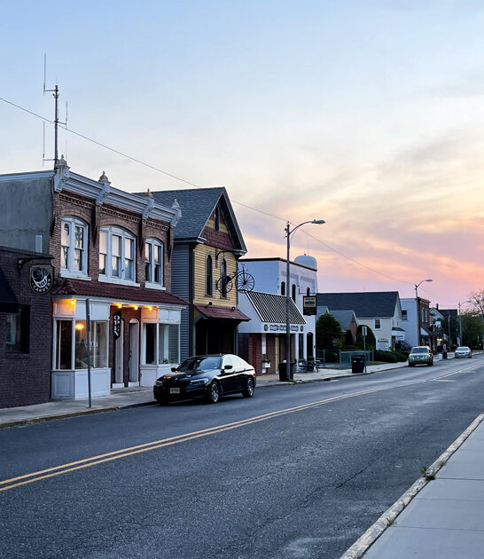 downtown cape may court house, new jersey.
