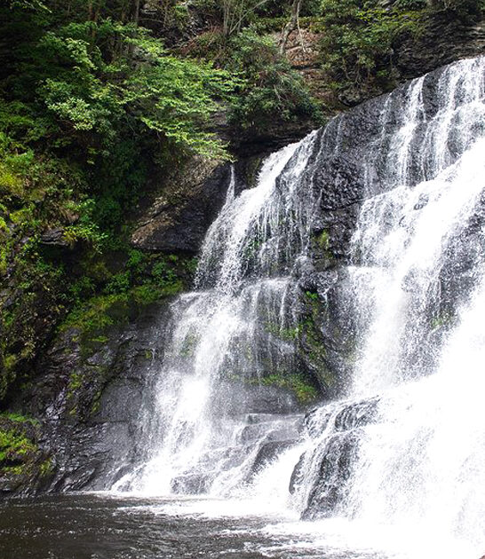 pennsylvania waterfall landscape view ftr