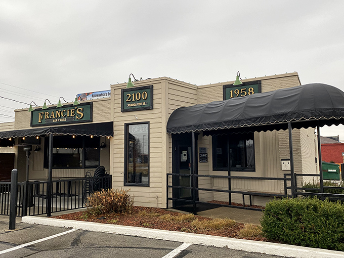 A time capsule of flavor! Francie's exterior promises a journey back to 1958, when sandwiches were king and calories were just a twinkle in our eyes.