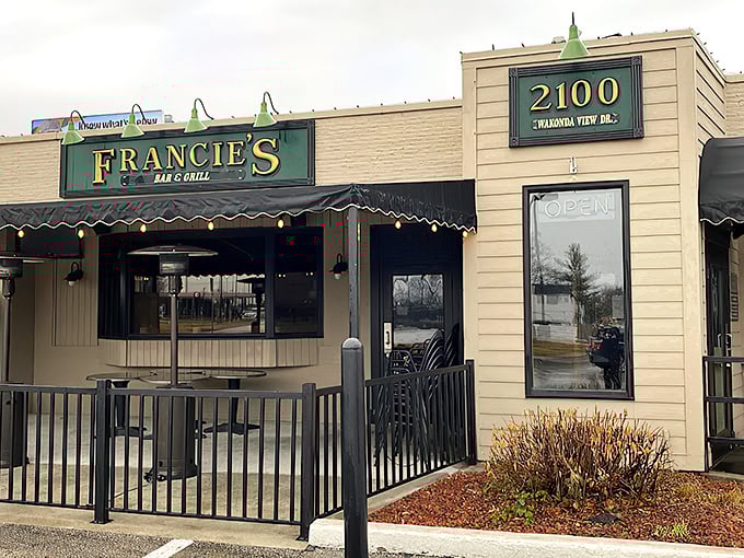 A time capsule of flavor! Francie's exterior promises a journey back to 1958, when sandwiches were king and calories were just a twinkle in our eyes.