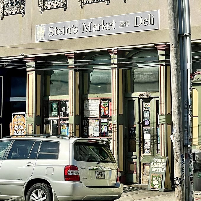 Step into a time warp! Stein's Market and Deli looks like it was plucked straight from a New York street corner circa 1950.