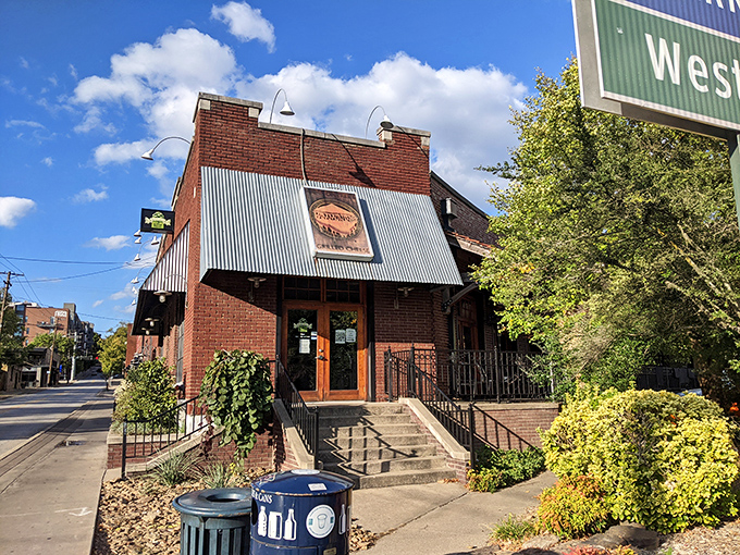 Hammontree's brick exterior with its distinctive green awning promises comfort food nirvana in the heart of downtown Fayetteville.