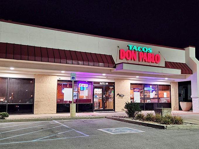 The unassuming exterior of Tacos Don Pablo might not win architectural awards, but inside awaits a flavor fiesta that will have you planning your next visit before leaving.