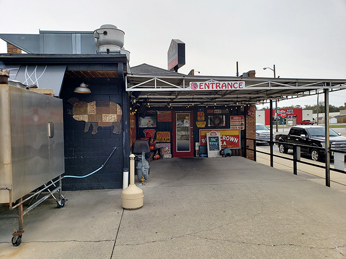 The unassuming exterior of Rick's Smokehouse doesn't need fancy frills &ndash; those smokers out front tell you everything you need to know about their priorities.