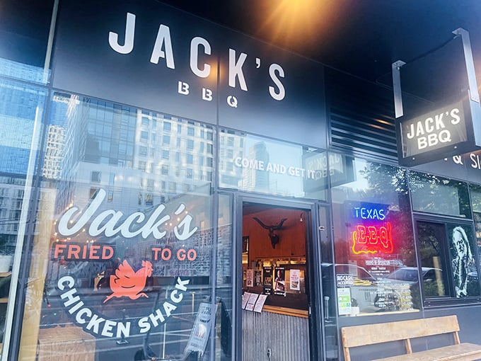 The neon glow of "Texas BBQ" beckons like a lighthouse for the meat-deprived. Central Texas Low & Slow isn't just a slogan&mdash;it's a solemn promise.
