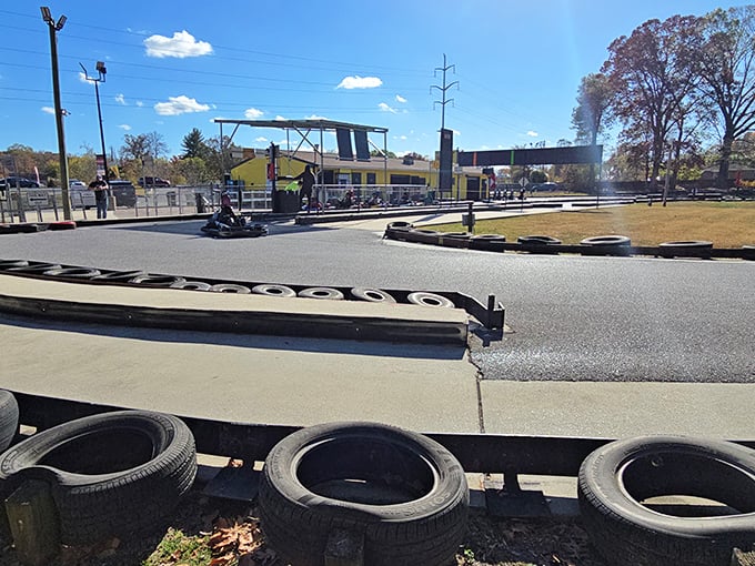 The asphalt playground awaits! Crofton's winding track promises more twists and turns than your last attempt at assembling IKEA furniture.