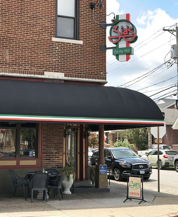 The iconic green, white, and red awning of Zia's on The Hill stands as a beacon of authentic Italian cuisine in St. Louis. One look and your stomach starts making travel plans.
