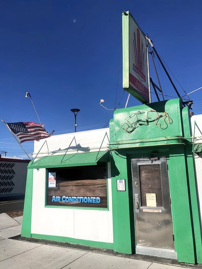 The little green diner that could! Beefy's modest exterior belies the burger magic happening inside this beloved Reno institution.
