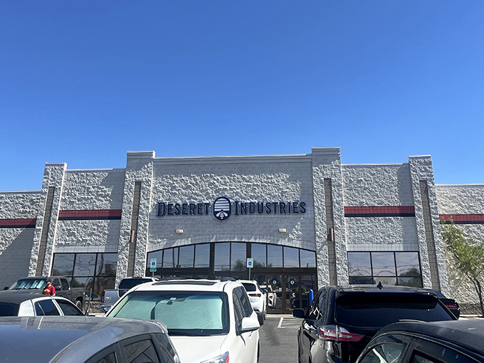 The unassuming exterior of Deseret Industries belies the treasure trove within&mdash;like finding a speakeasy, but for bargain hunters.