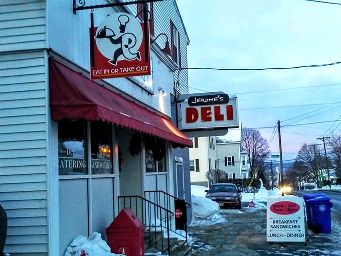Jerome's classic storefront with its red awning and vintage signage isn't trying to win beauty pageants&mdash;it's too busy making extraordinary sandwiches instead.