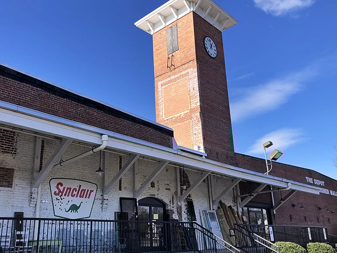 The iconic brick exterior of Gibson Mill stands as a monument to retail resurrection, where yesterday's treasures await tomorrow's homes.