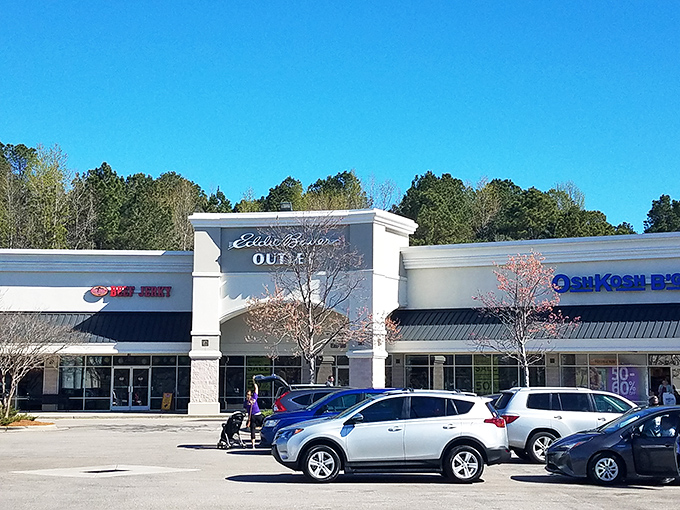 J.Crew, Clarks, and Zales form just one small section of this bargain hunter's paradise under Carolina's vast sky.