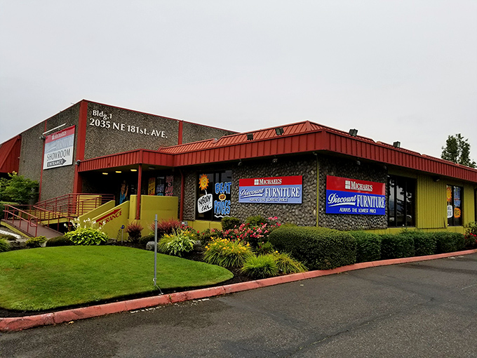 Welcome to furniture paradise! Michael's vast showroom stretches before you like an IKEA without the relationship-testing assembly instructions.