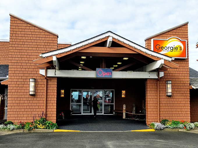 The unassuming exterior of Georgie's belies the culinary treasures within, like finding a pearl inside an ordinary-looking oyster.