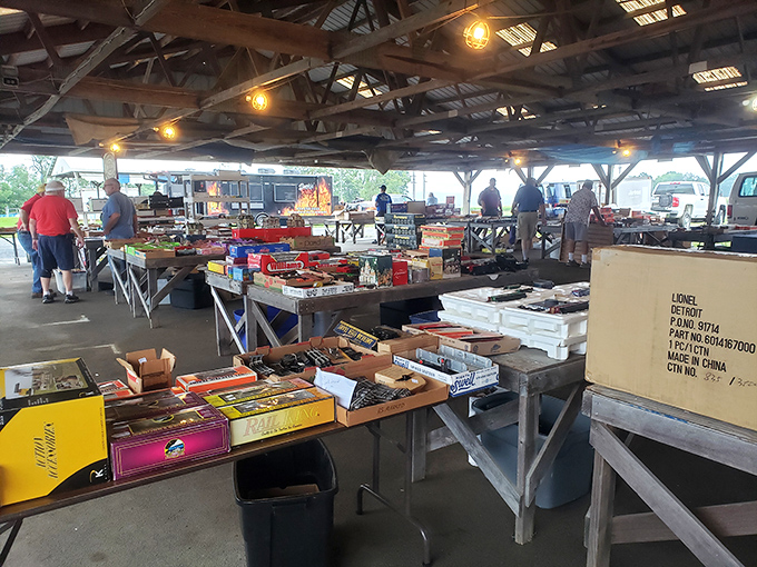 Vintage tin toys and miniature amusement rides that transport you back to childhood faster than a DeLorean with a flux capacitor.