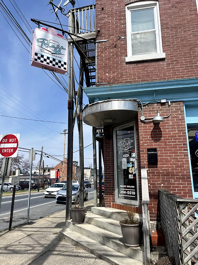 The brick exterior with turquoise trim isn't trying to impress anyone&mdash;it's too busy housing some of Lancaster's most crave-worthy cheesesteaks instead.