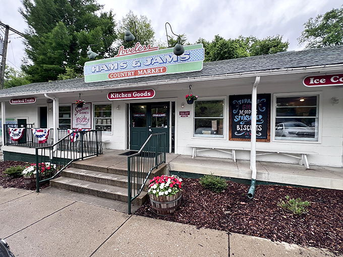 The unassuming exterior of Loveless Cafe proves once again that the best Southern treasures don't need fancy facades to house culinary magic.
