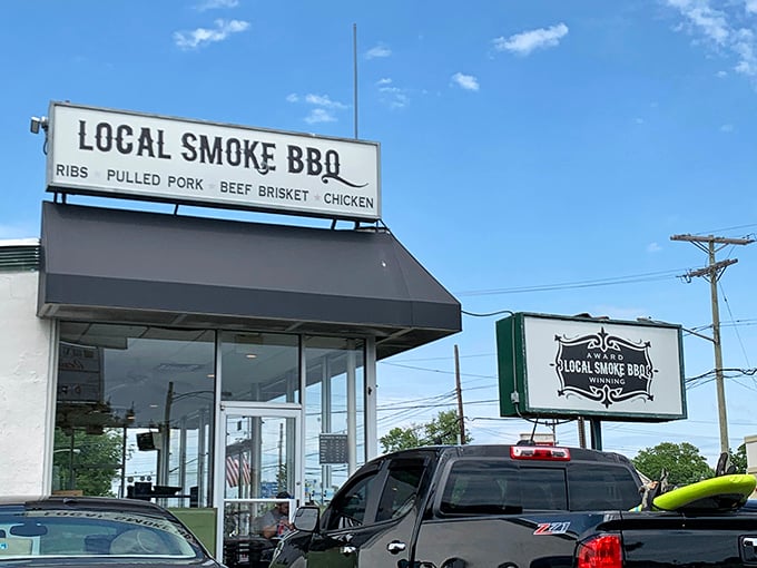 The unassuming storefront that launches a thousand barbecue dreams. Like finding a treasure map where X marks the spot&mdash;and the spot smells incredible.