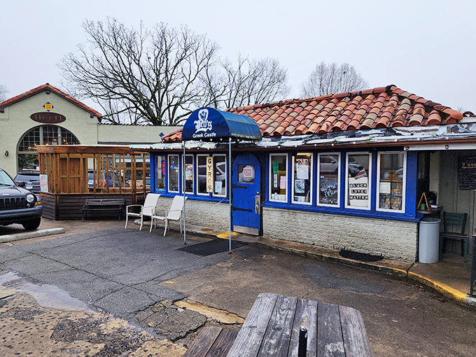 The blue-trimmed fa&ccedil;ade of Leo's Greek Castle stands like a Mediterranean mirage in Little Rock's Hillcrest neighborhood, promising authentic flavors behind its humble doors.