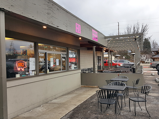 Unassuming on the outside, life-changing on the inside. This modest storefront houses barbecue magic that would make even Texas tip its hat.
