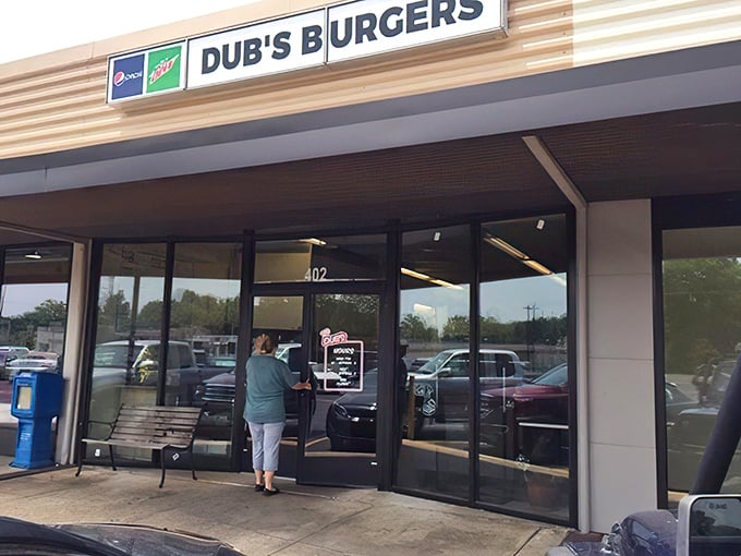 Unassuming strip mall treasure proves once again that extraordinary culinary experiences often hide behind ordinary facades. Dub's Burgers awaits inside.