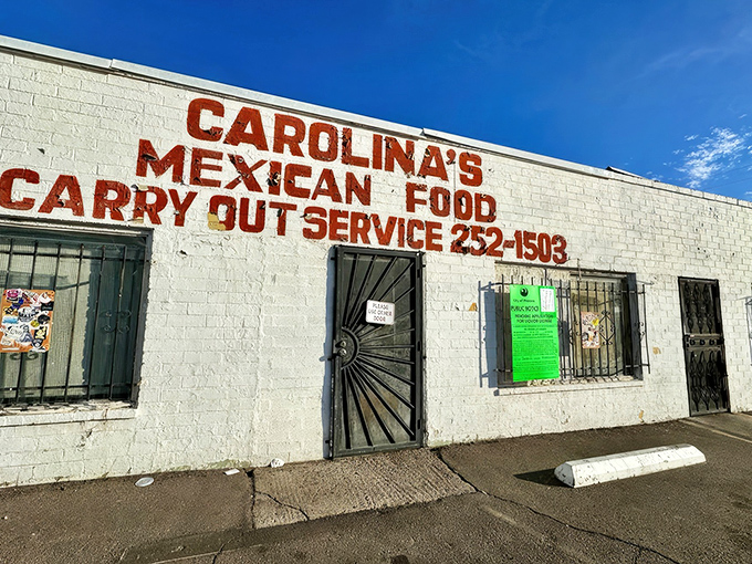 The unassuming white brick exterior of Carolina's is like a culinary speakeasy&mdash;nothing fancy, just the promise of authentic Mexican greatness within.