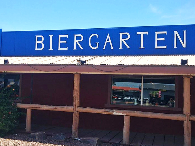 The unassuming exterior of Edelweiss Biergarten might make you wonder if your GPS has a sense of humor, but trust me&mdash;culinary treasures await within.