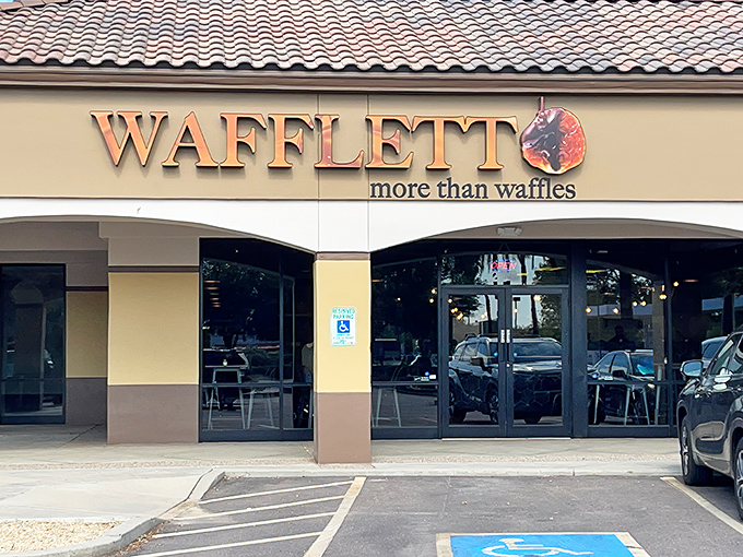 The unassuming exterior of Waffletto hides culinary treasures within&mdash;proof that in the waffle world, you should never judge a book by its cover.