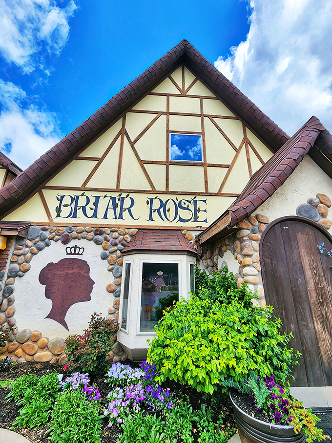 Fairy tales do come true! Briar Rose's enchanting Tudor-style exterior promises magical culinary adventures within those cream walls and dark wooden beams.