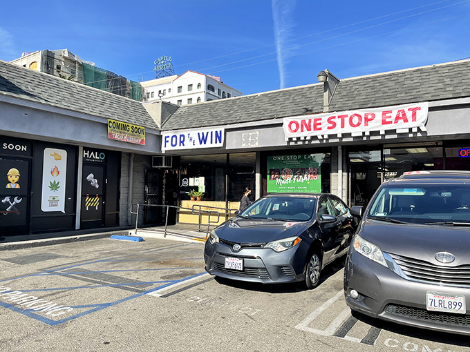 The unassuming storefront might fool you, but locals know this strip mall houses burger greatness that's worth the pilgrimage.